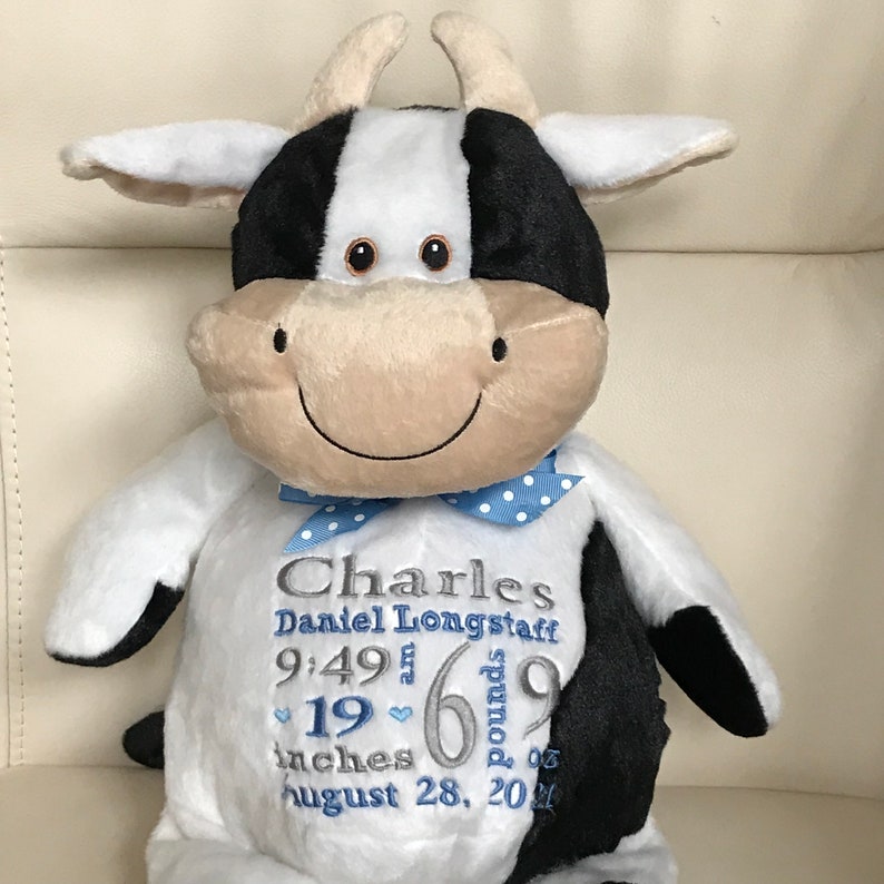 Personalized Stuffed Animal, Personalized Cow, Personalized Baby Gifts ...