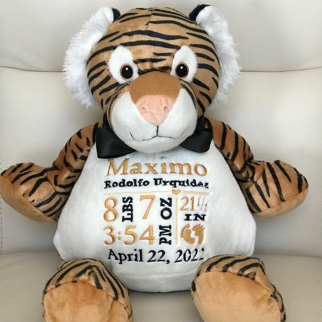 Personalized Stuffed Animal, Personalized Tiger , Personalized Baby ...