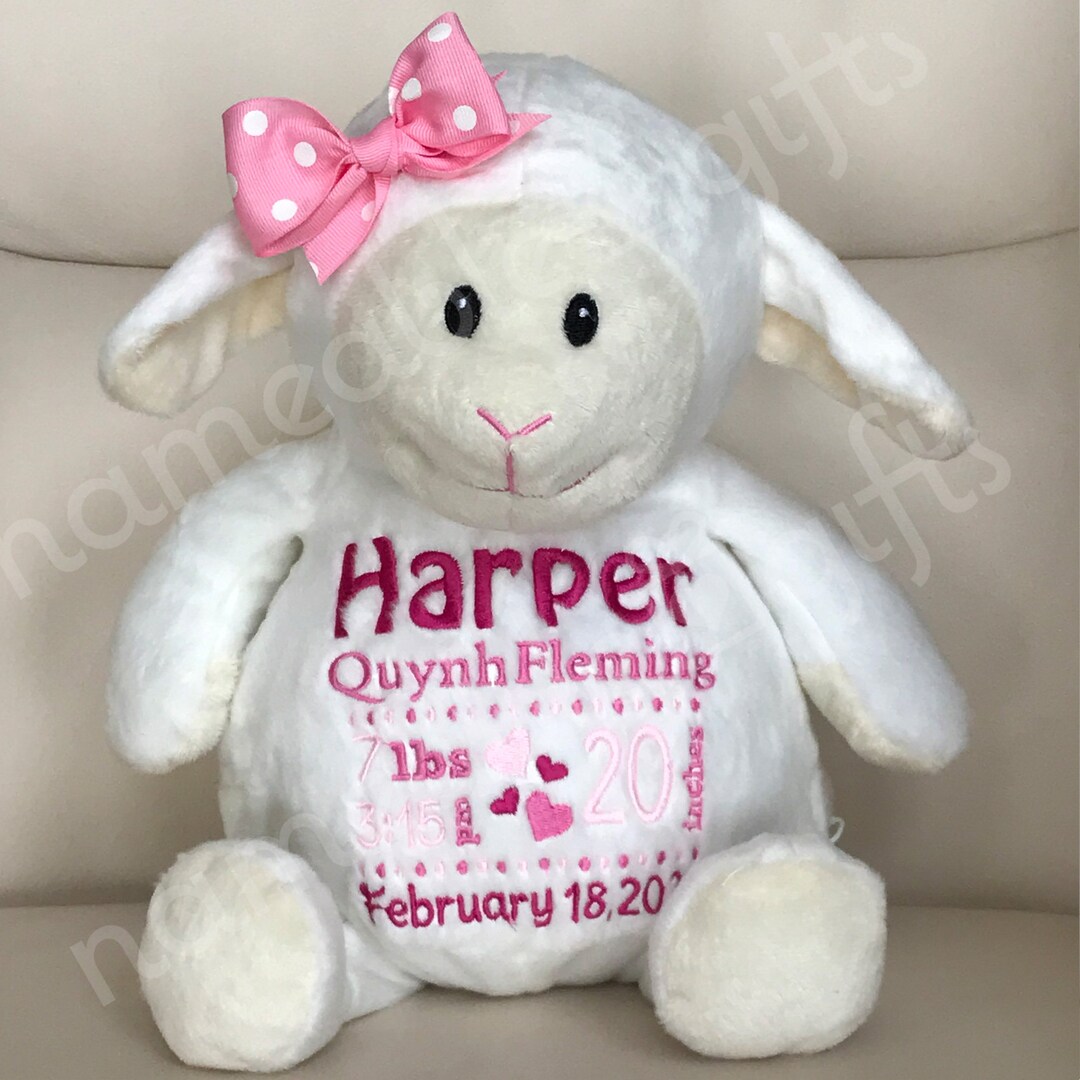 Personalized Stuffed Animal, Personalized Lamb, Personalized Baby Gifts ...