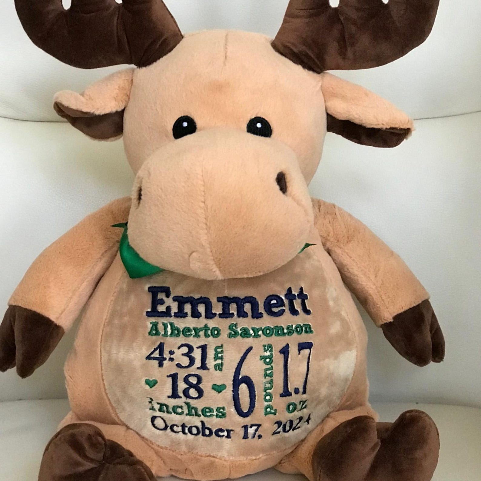 Personalized Stuffed Animal, Personalized Moose, Personalized Baby ...