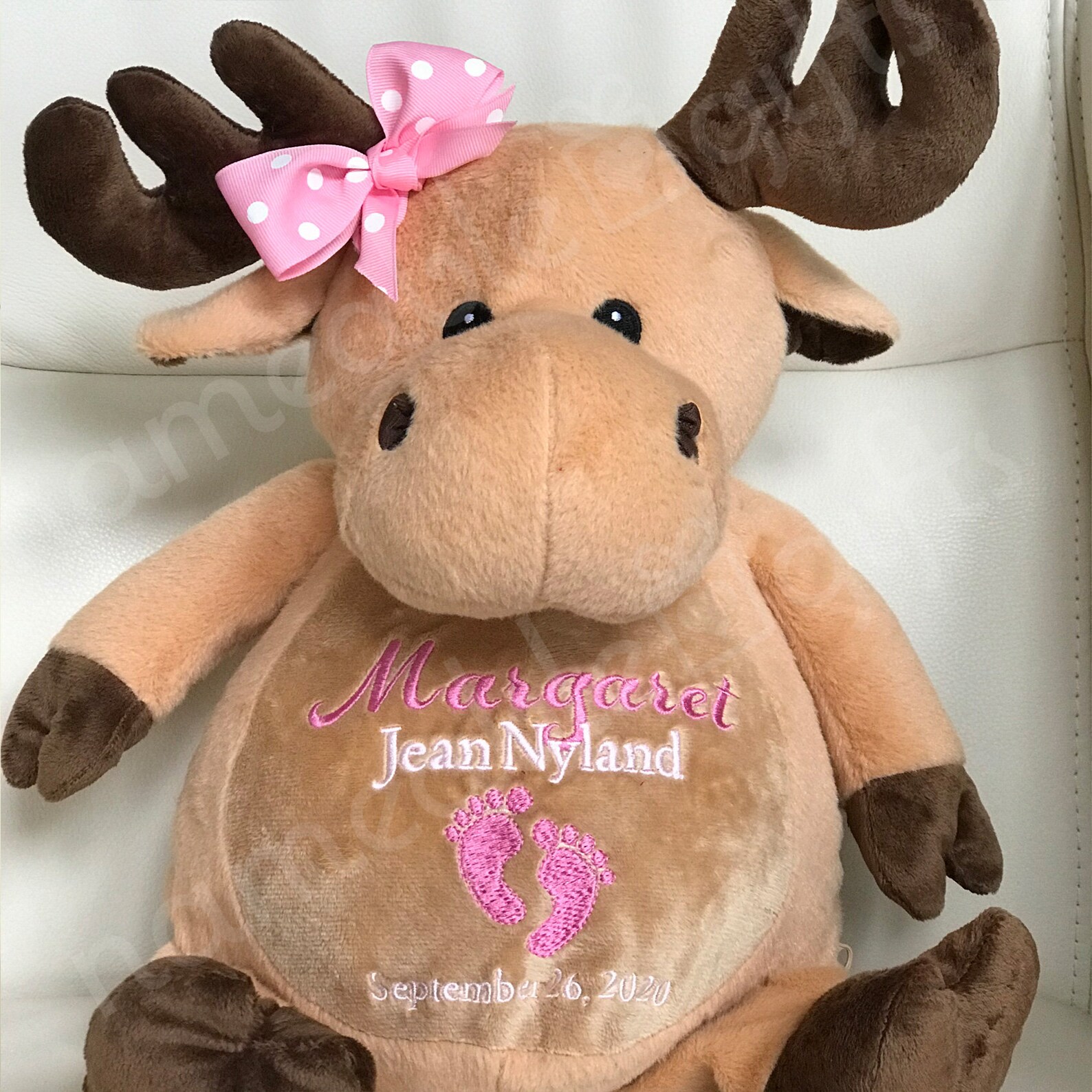 Personalized Stuffed Animal, Personalized Moose, Personalized Baby ...