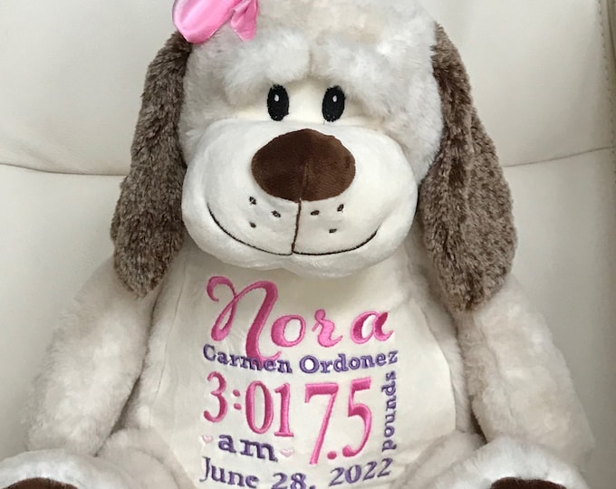Personalized Stuffed Animal Personalized Baby Gift Dog Gift - Etsy