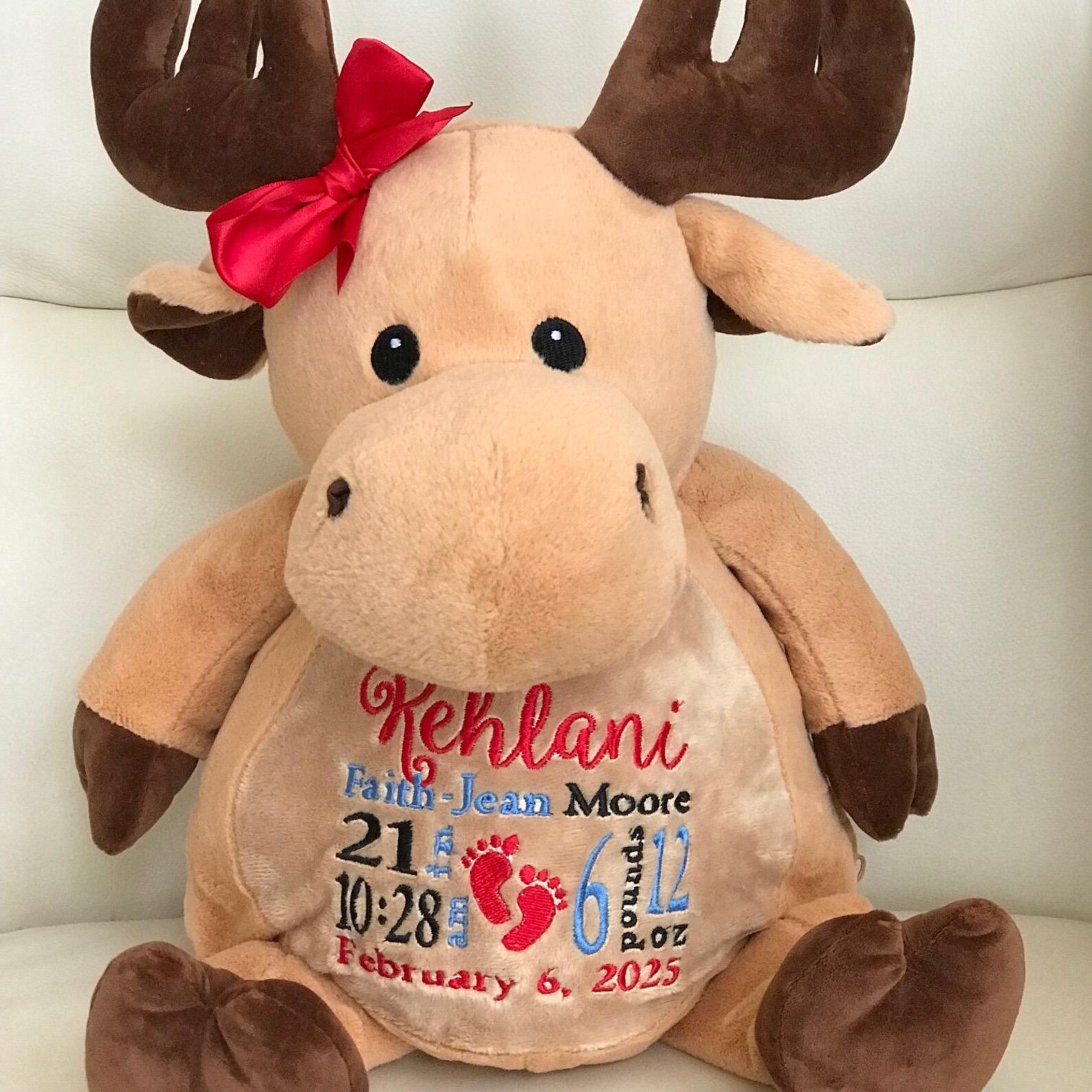 Personalized Stuffed Animal, Personalized Moose, Personalized Baby ...