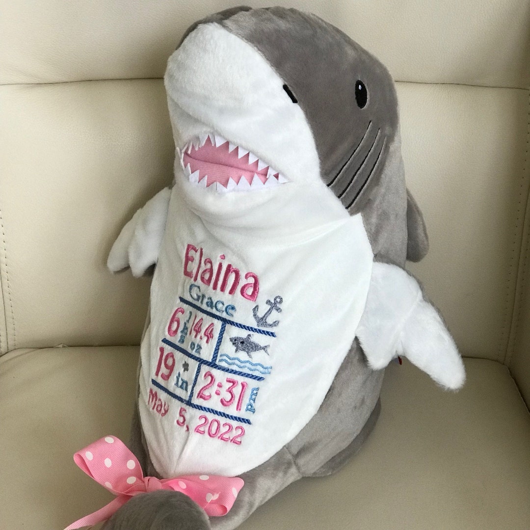 Personalized Stuffed Animal, Personalized Shark, Personalized Baby ...