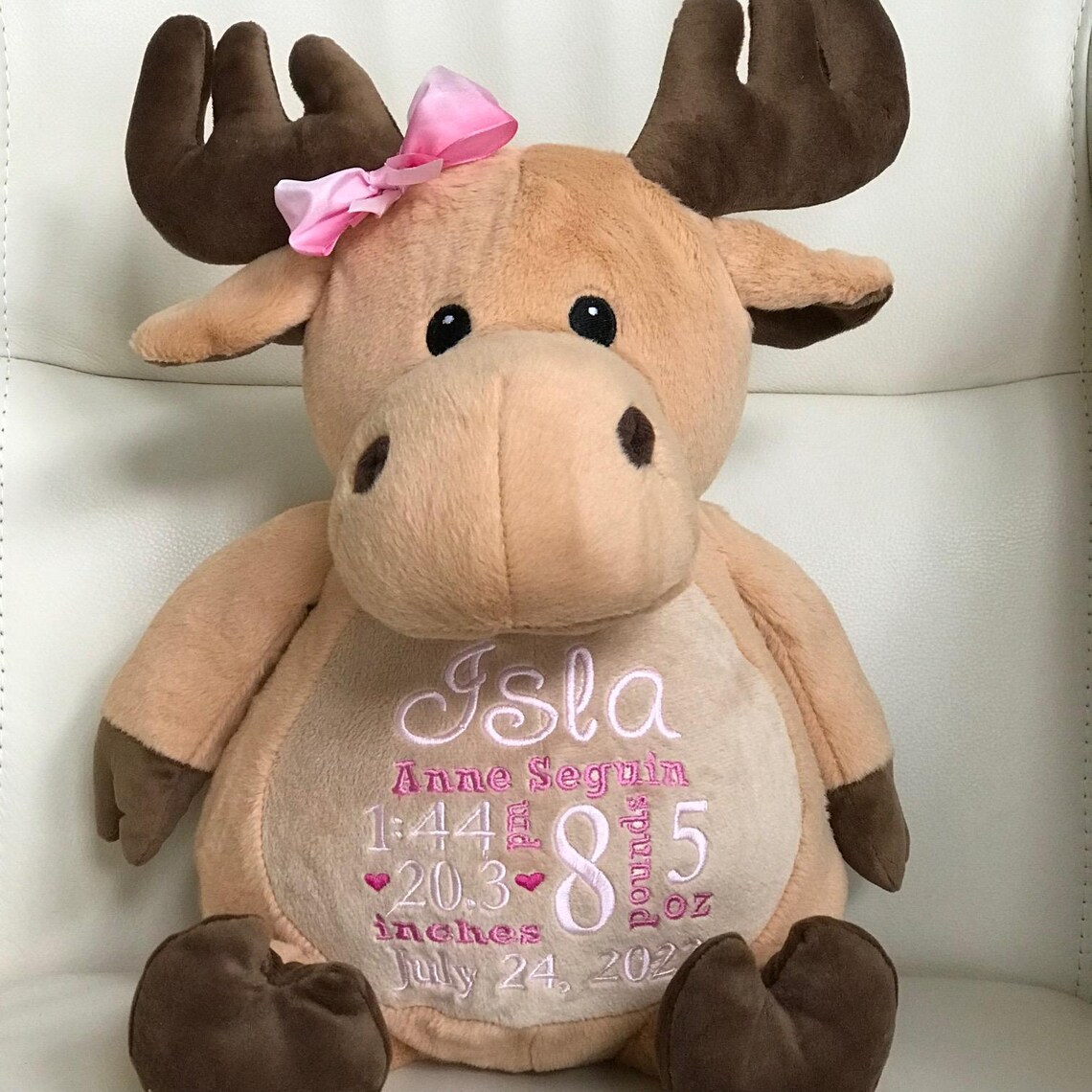 Personalized Stuffed Animal, Personalized Moose, Personalized Baby ...