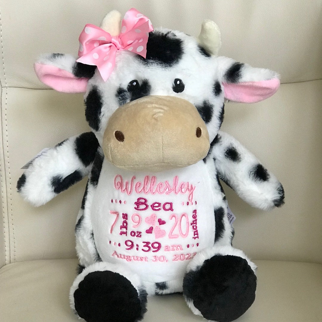 Personalized Stuffed Animal, Personalized Cow, Personalized Baby Gifts ...