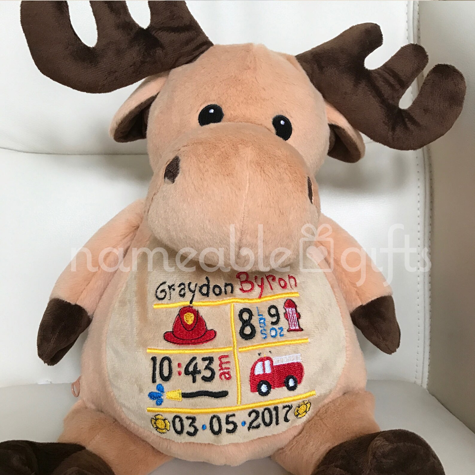 Personalized Stuffed Animal Personalized Moose Personalized | Etsy