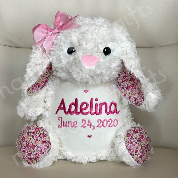 Personalized Stuffed Animal Personalized Bunny Personalized - Etsy