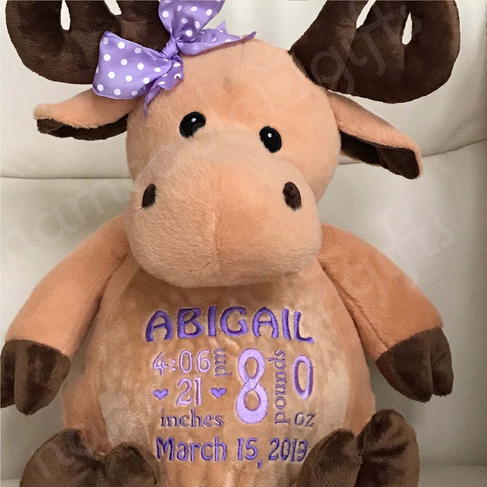 Personalized Stuffed Animal, Personalized Moose, Personalized Baby ...