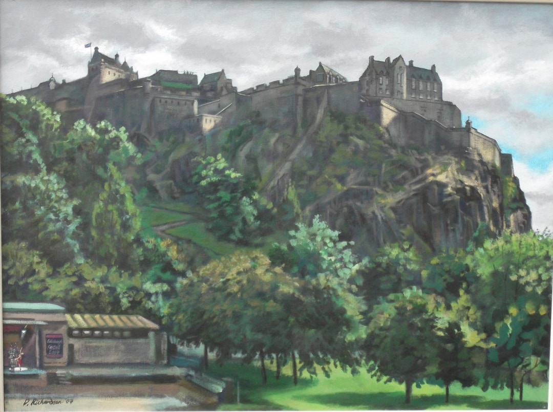 Edinburgh Castle. Art Print - Etsy