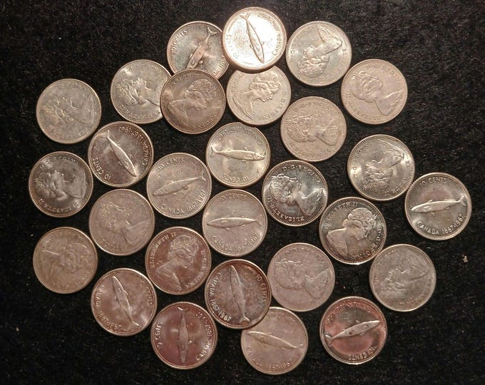 CANADIAN 10 CENT COINS - Centennial 1867 to 1967 - 3 Coin Set - Lot 199 ...