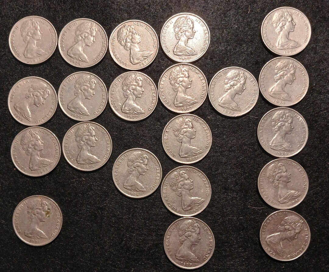 NEW ZEALAND 20 CENTS 3 Coin Set - 1970s - Lot 154 - Etsy