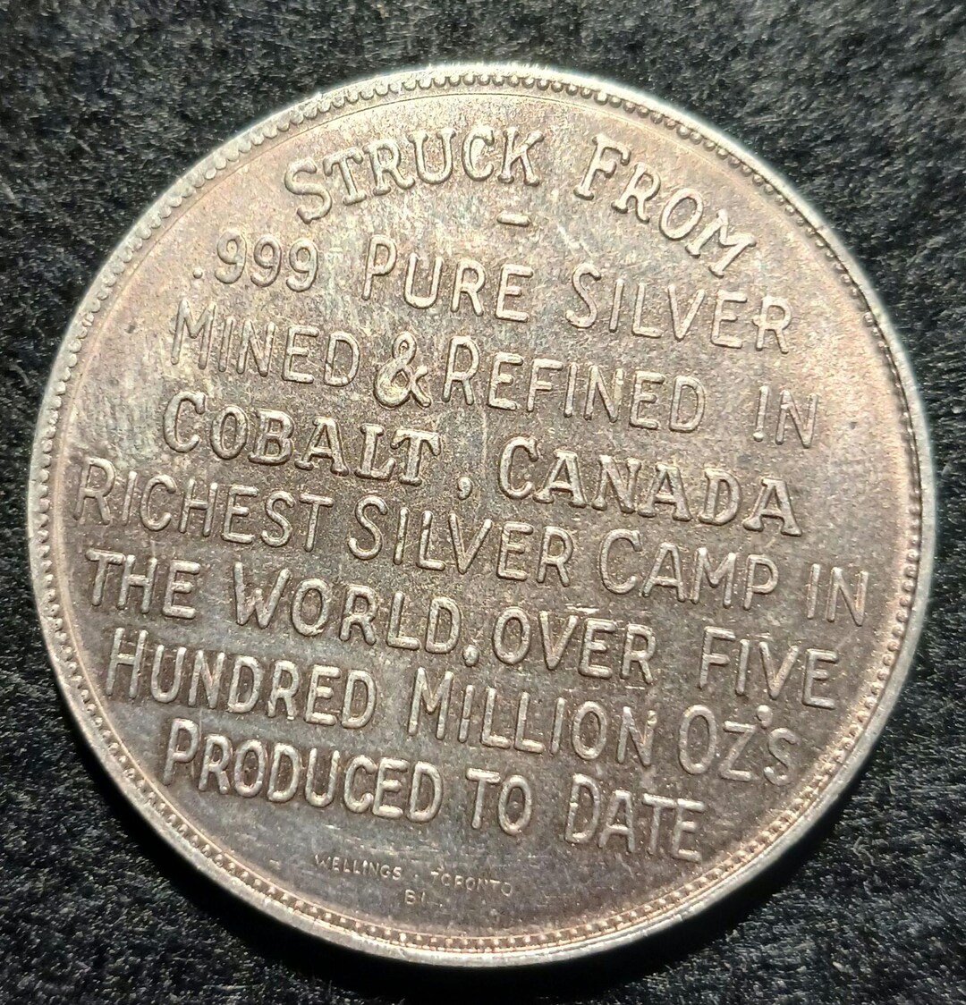 CANADA 60th Anniversary COBALT .999 Pure Silver Coin - Lot 201 - Etsy