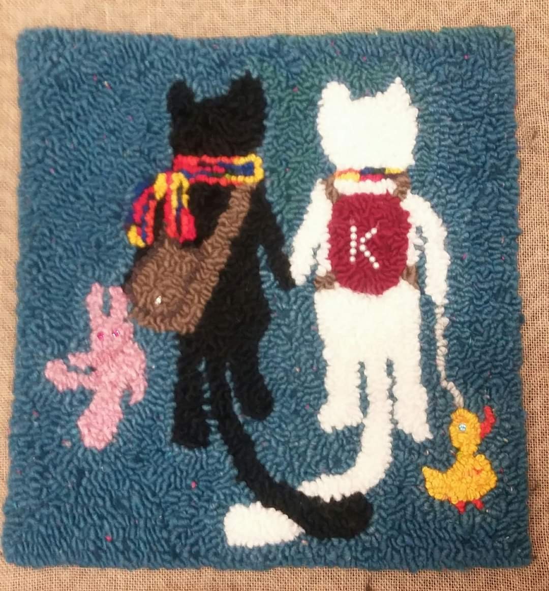 PATTERN Rug Hooking RUNAWAY CATS Pdf Download - Etsy
