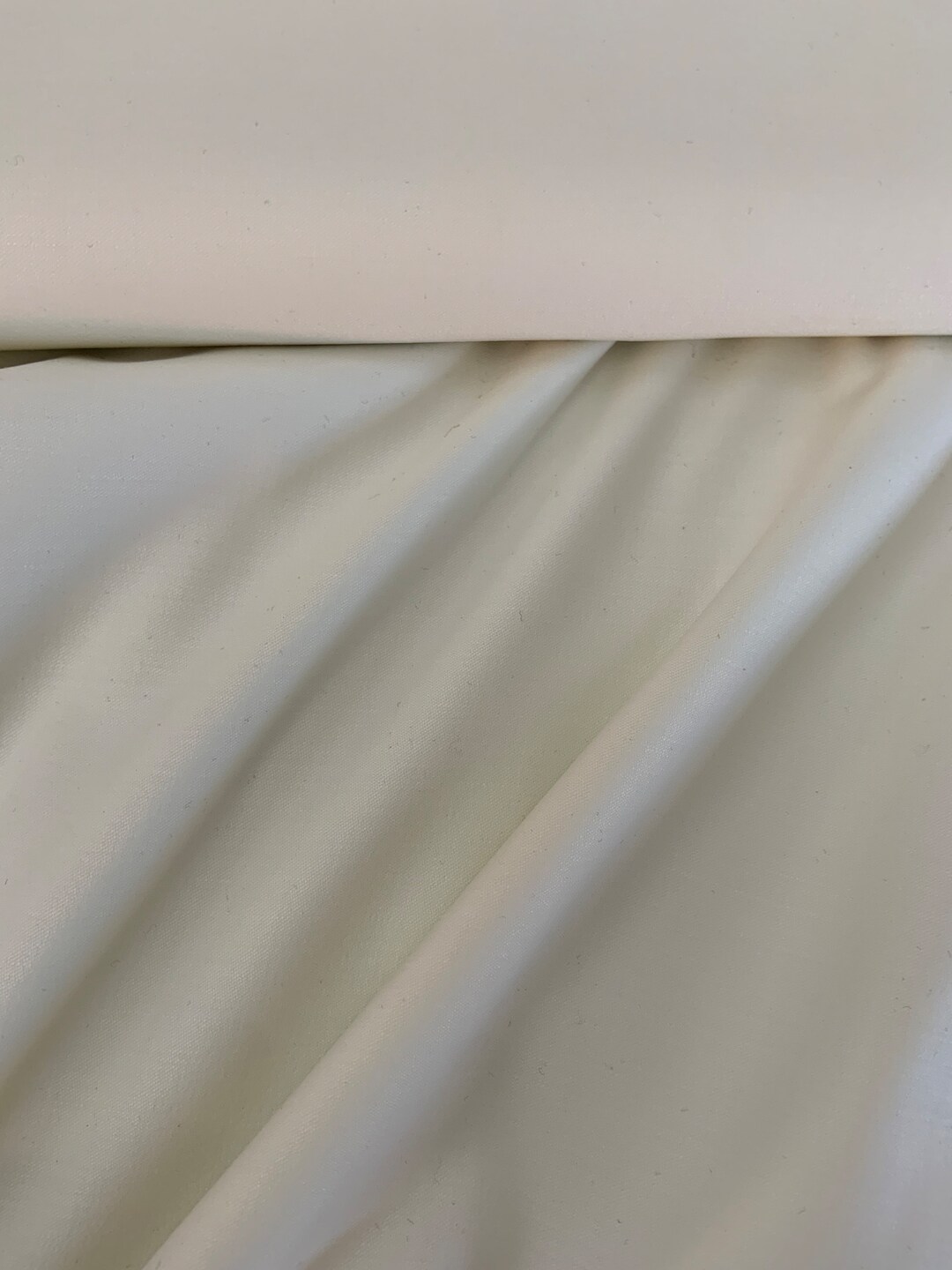 Warm White Color Double Face Pure WOOL Fabric by the 1/2 Yard With ...