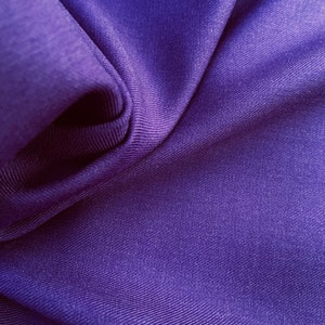 1/2 Yard Lilac Color Pure WOOL Fabric 50x150 Cm, Gabardine Wool, Italy ...