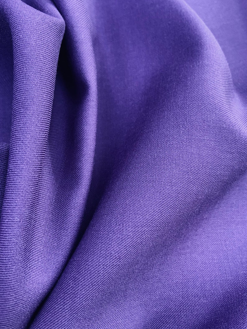 1/2 Yard Lilac Color Pure WOOL Fabric 50x150 Cm, Gabardine Wool, Italy ...