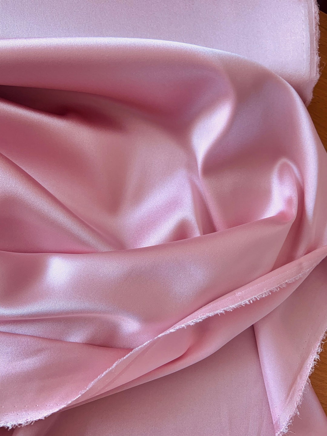 1/2 Yard Light Pink Mulberry Silk Fabric, Light Baby Pink Color 55 Inch ...
