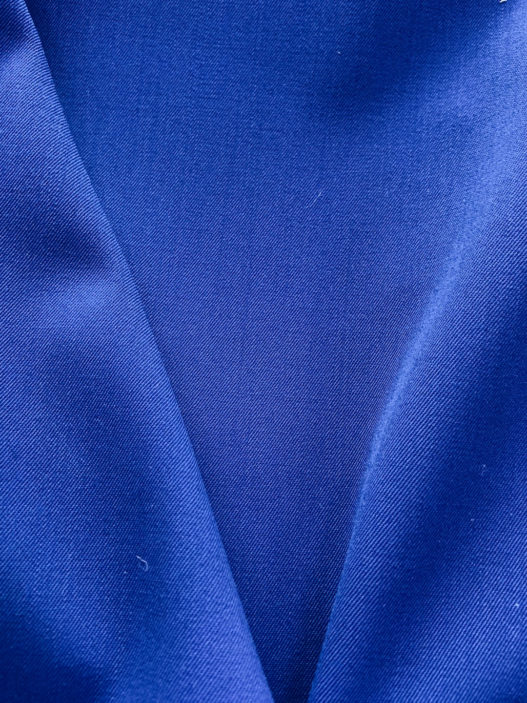 1/2 Yard Bright Blue Color Pure WOOL Fabric Gabardine Wool With ...