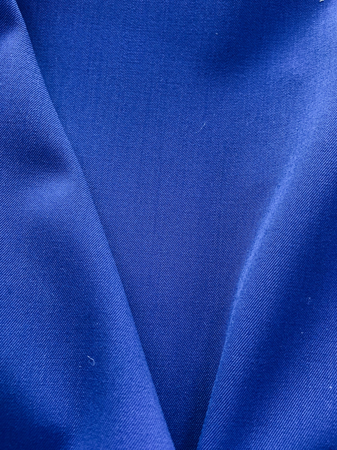 1/2 Yard Bright Blue Color Pure WOOL Fabric Gabardine Wool - Etsy