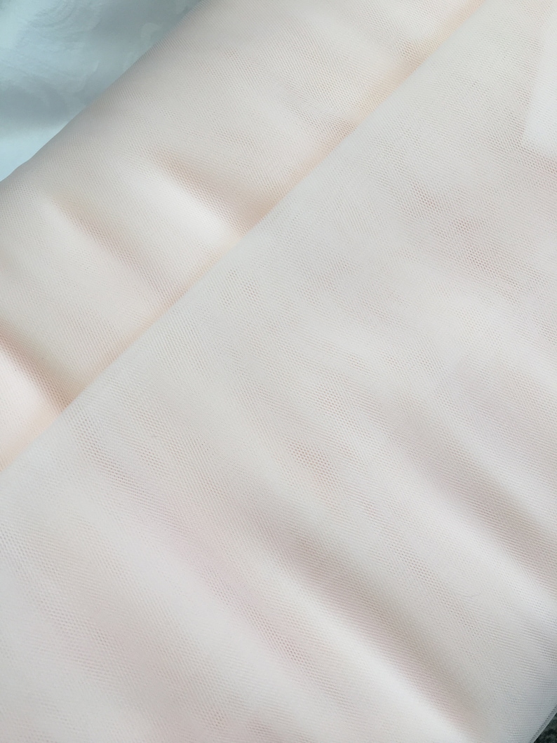 103 Light Peach Color Soft Tulle Fabric of High Quality, Peach Tulle ...