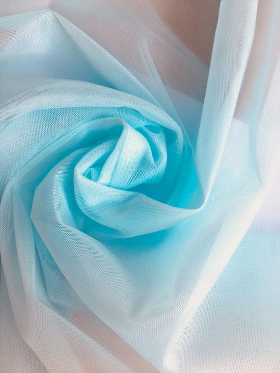 Soft Tulle 14 Color Aqua Tulle of High Quality Pale Blue - Etsy