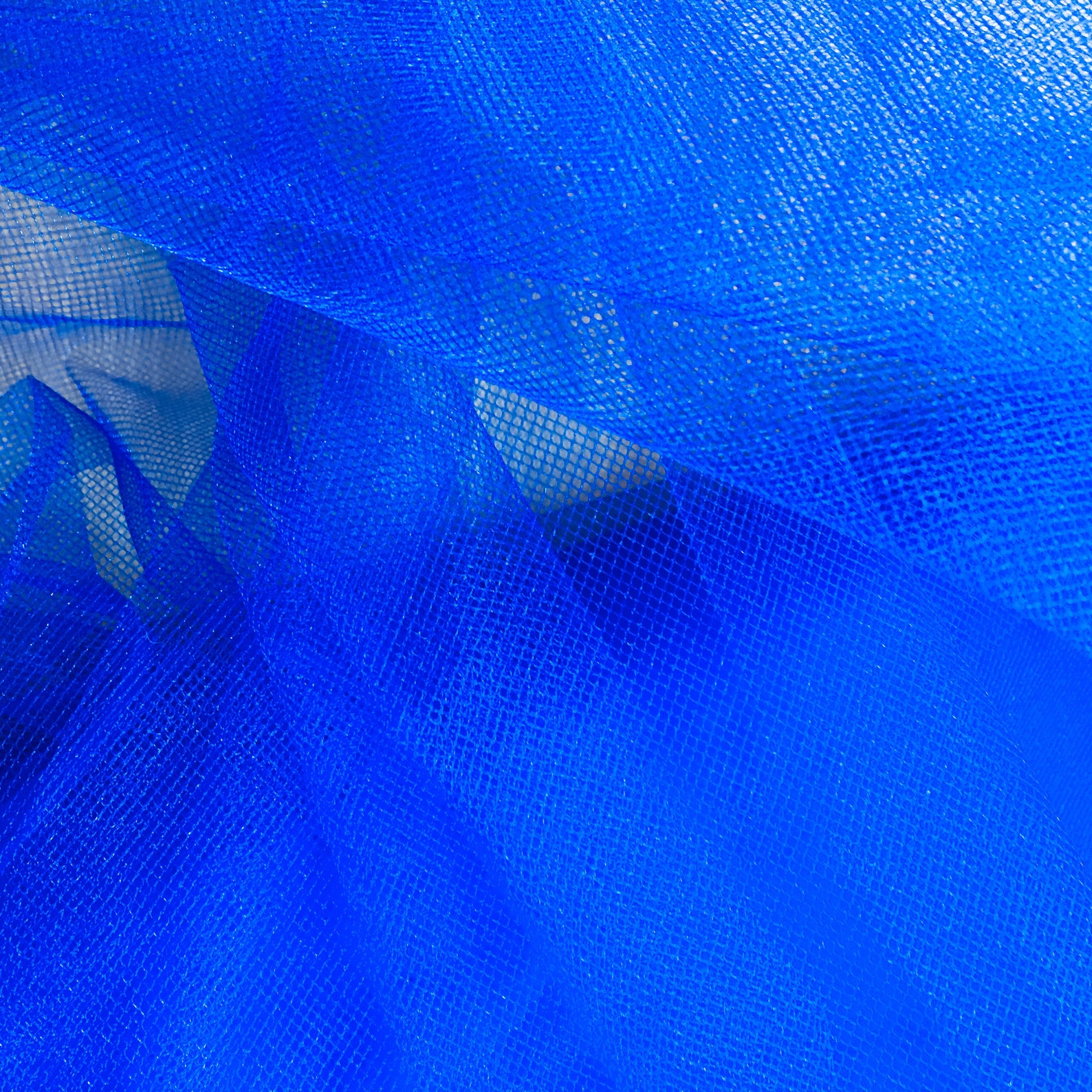 Blue Rigid Tulle Fabric Royal Blue Tulle Wholesale Tutu | Etsy