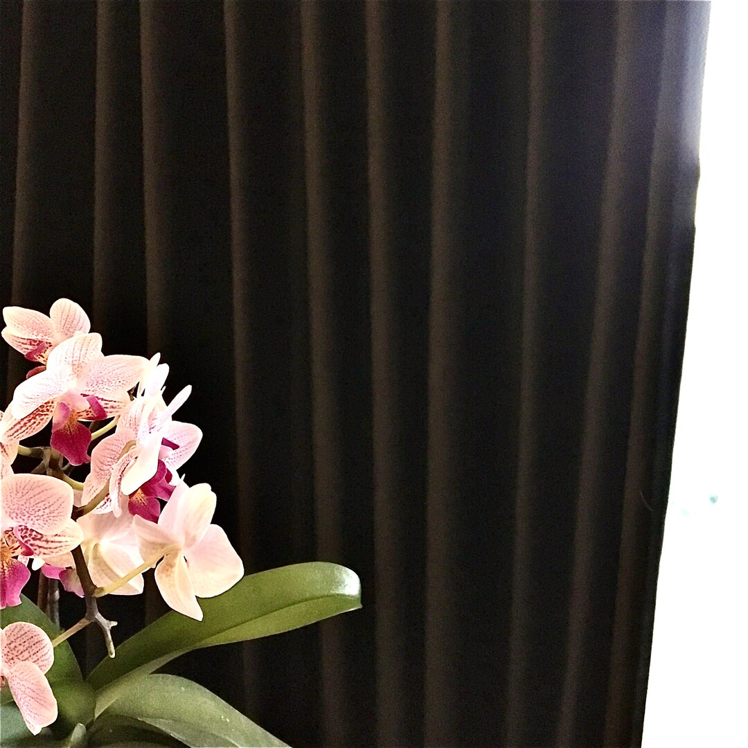 Black Velvet Custom Size Curtains, Bedroom Curtains, Living Room ...