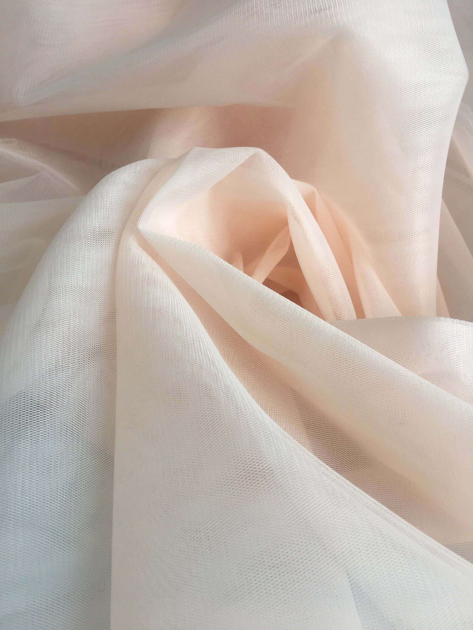 Soft Light Salmon 6 Color Tulle Best Quality , Light Peach Tulle for ...