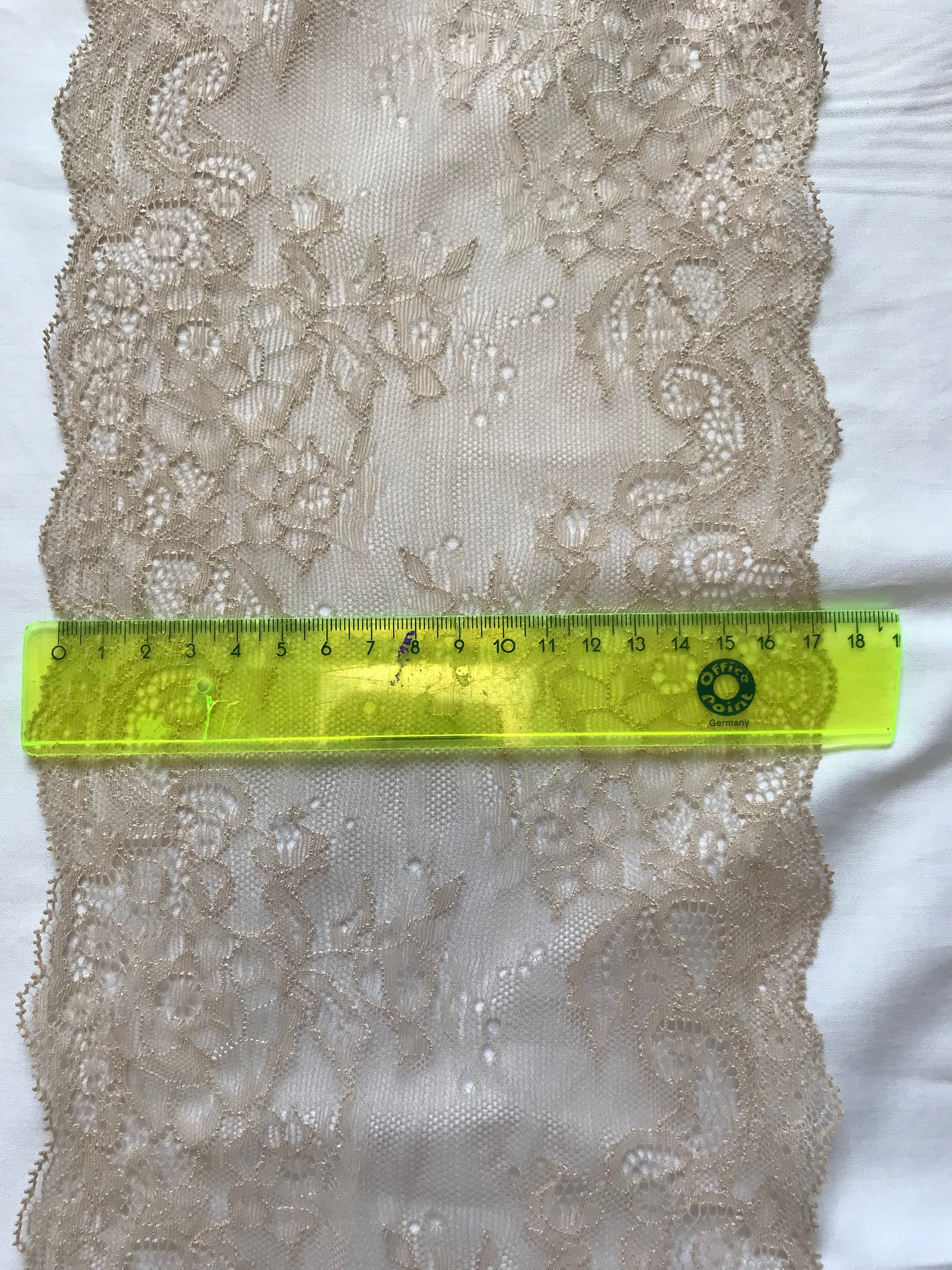 Light Beige ( Skin) Color Delicate Lace Trim, Chantilly Lace, Nude ...