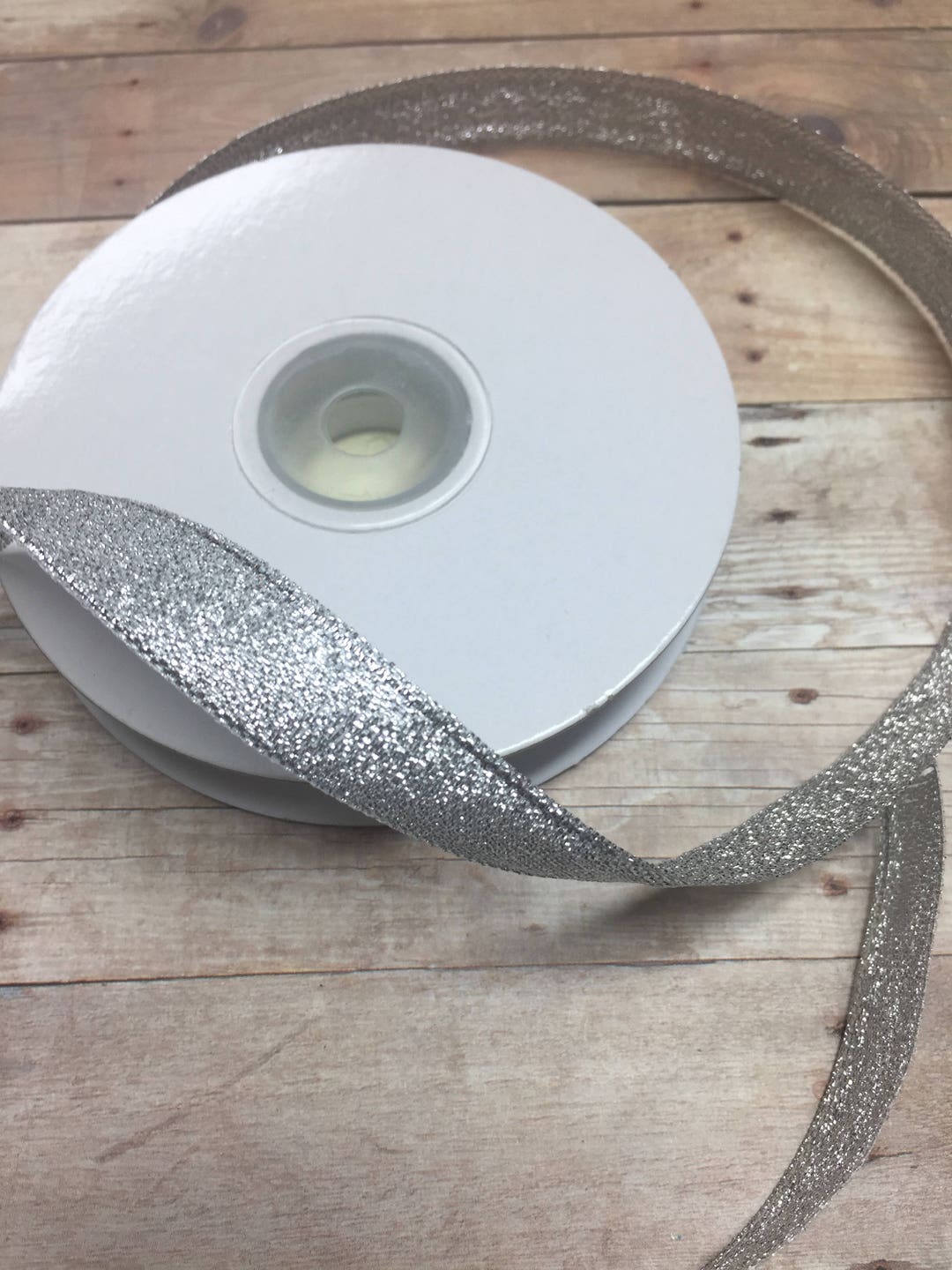Lame’ Ribbon in Silver. Silver Lame’ Ribbon. Ribbon. - Etsy