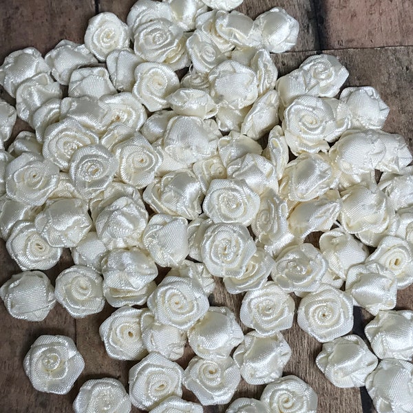 Satin Ribbon Roses - Etsy