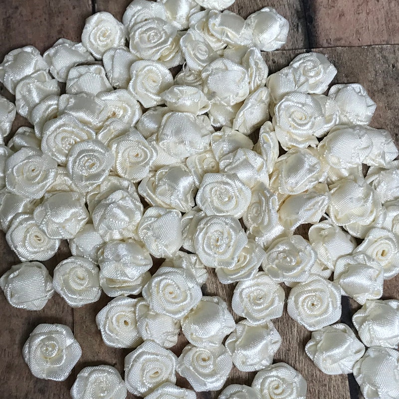 Satin Ribbon Roses - Etsy