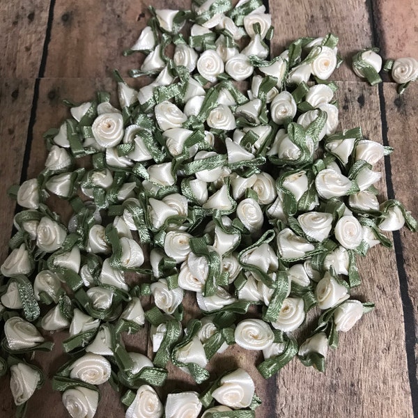 Tiny Ribbon Rose - Etsy