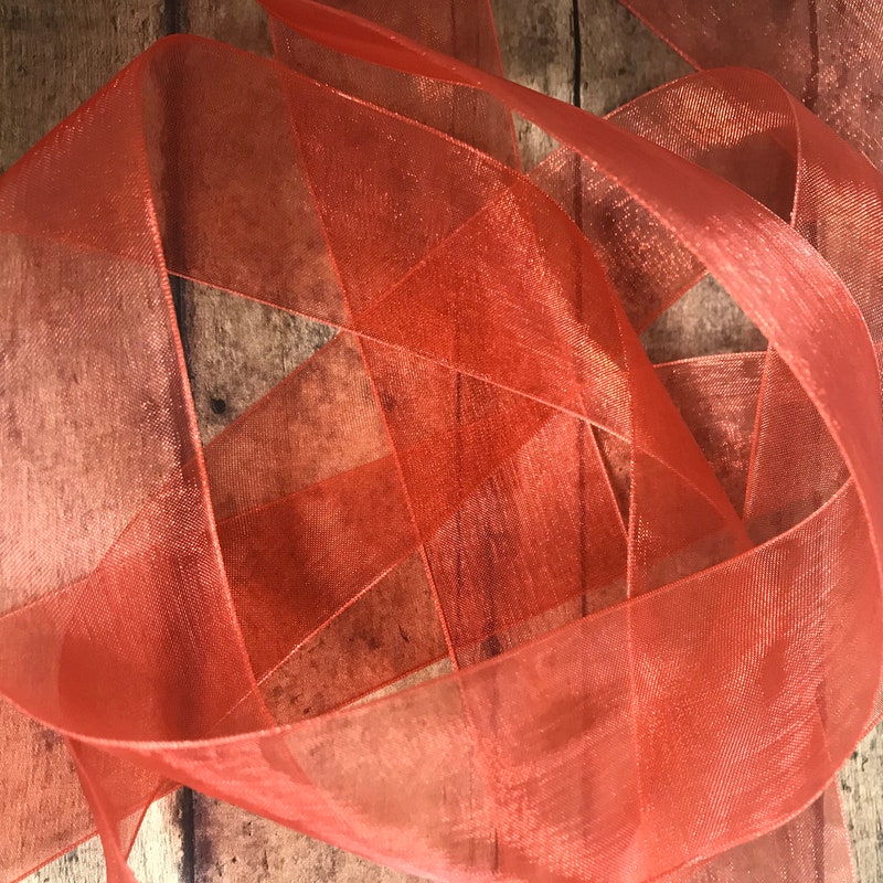 Burnt Orange Organza - Etsy