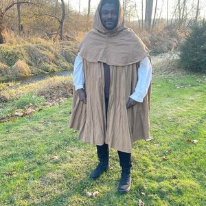 Goode Pilgrim Cape and Hood Set Medieval Renaissance Fantasy LARP ...