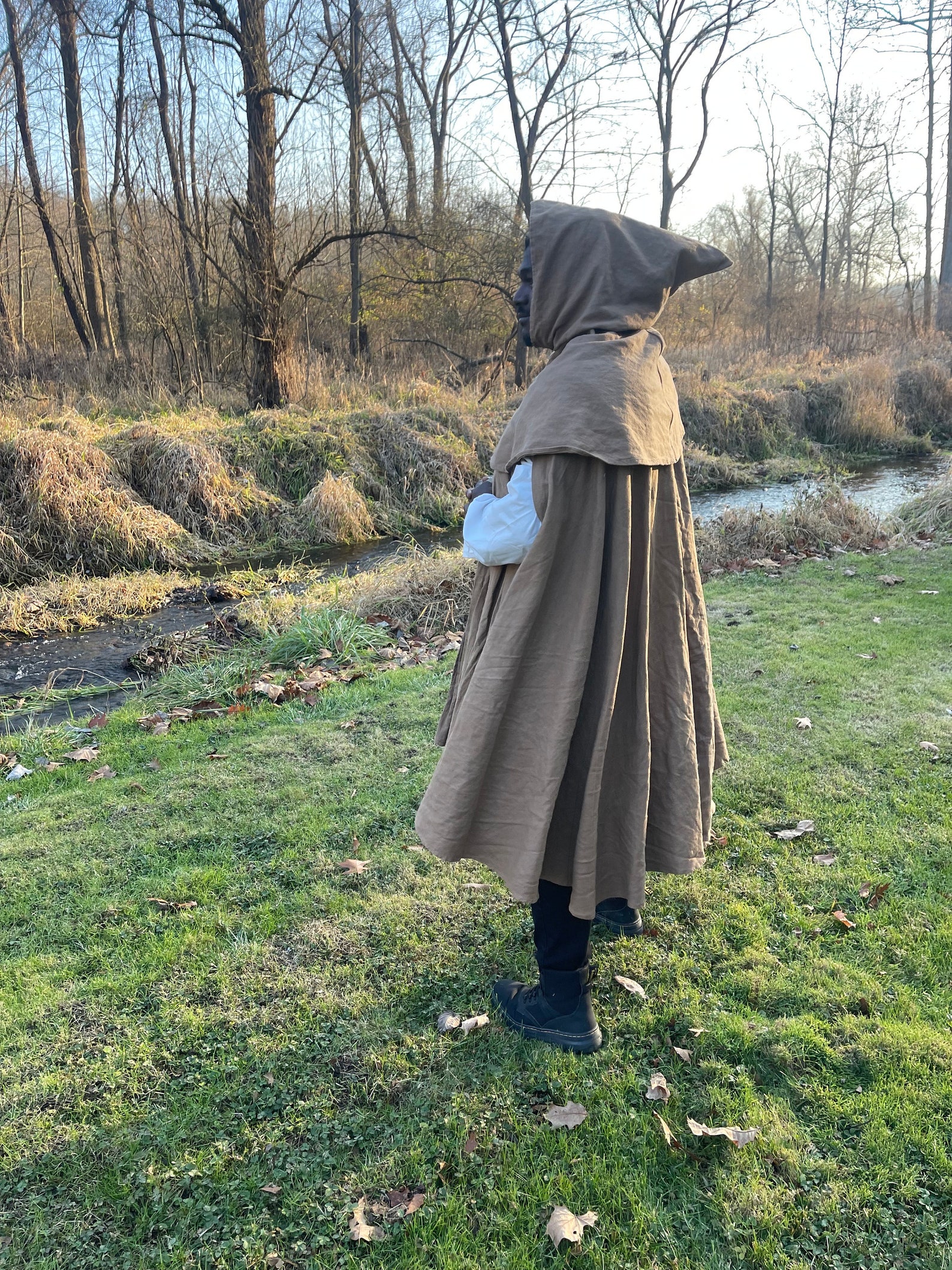 Goode Pilgrim Cape and Hood Set Medieval Renaissance Fantasy LARP ...