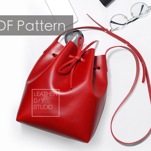 Build You Own Bucket Bag/diy Gift/leather Bag Pattern/shoulder - Etsy UK