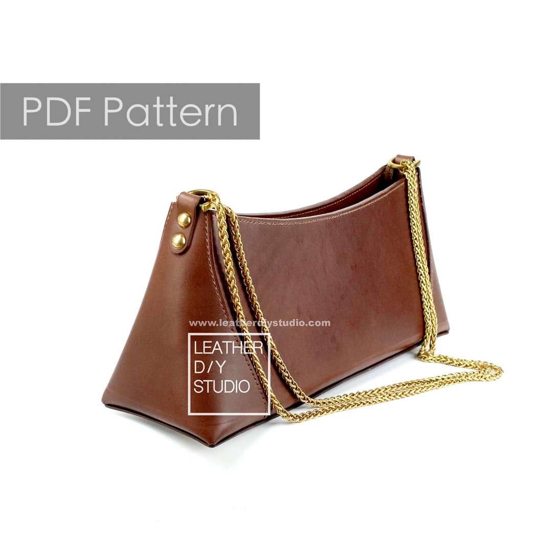 Leather Purse Pattern/video Tutorial/baguette Bag Pattern/womens Bag ...