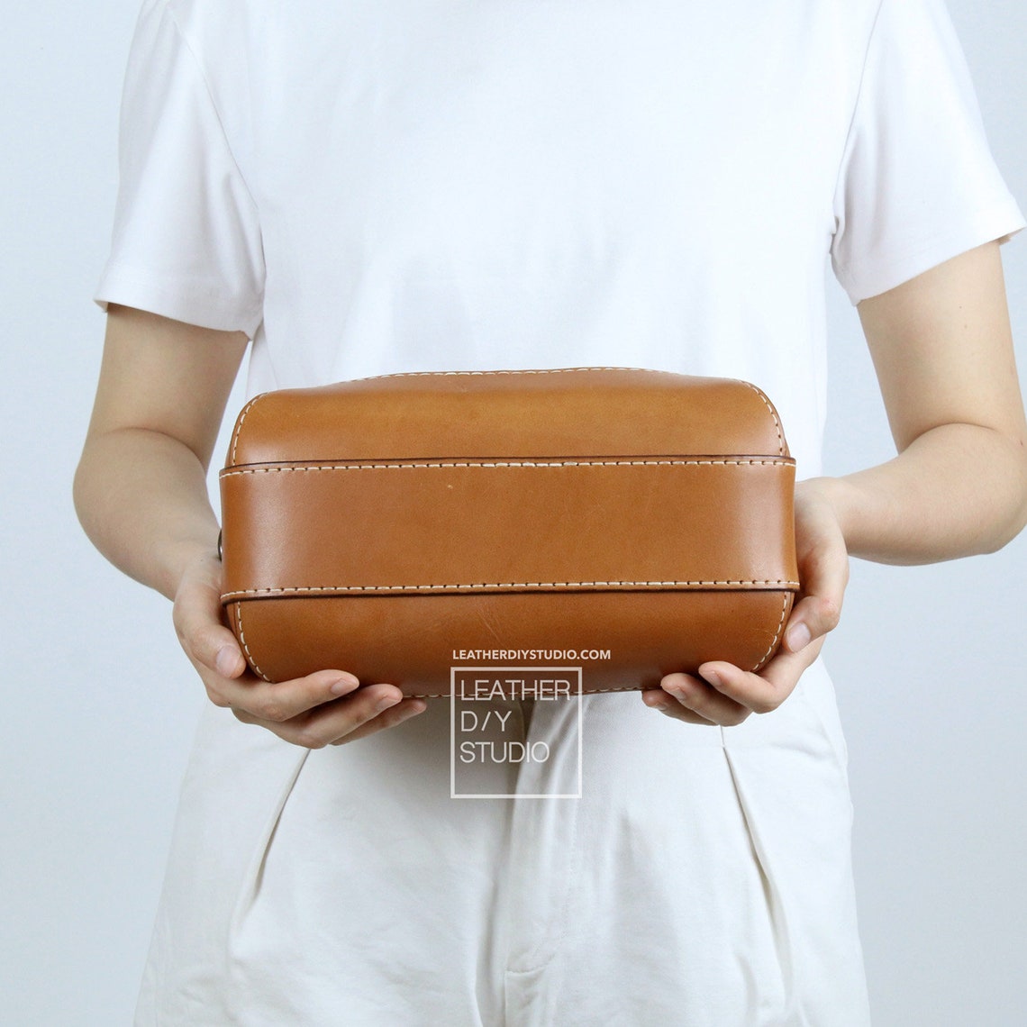 Build Along Dopp Kit Leather Pattern Pdf/toiletry Bag Pattern - Etsy