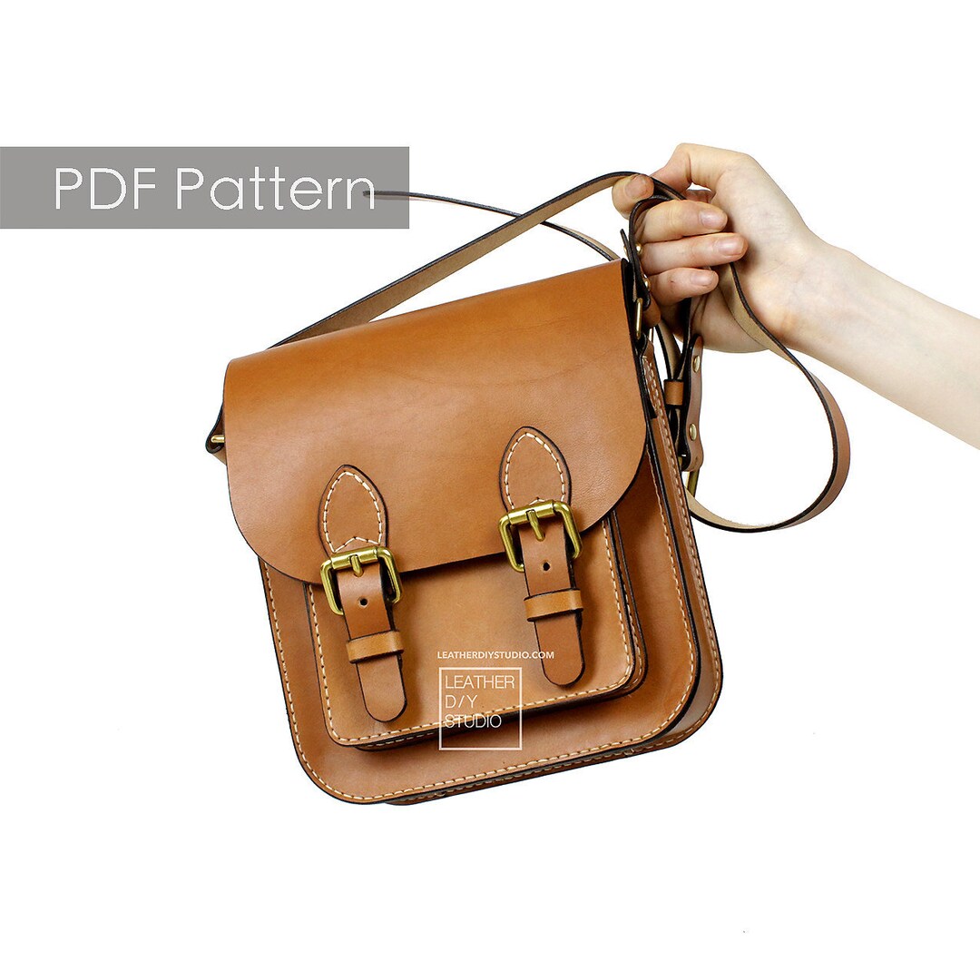 Leather Messenger Bag Pattern/leather Bag Pattern/instruction Pattern ...
