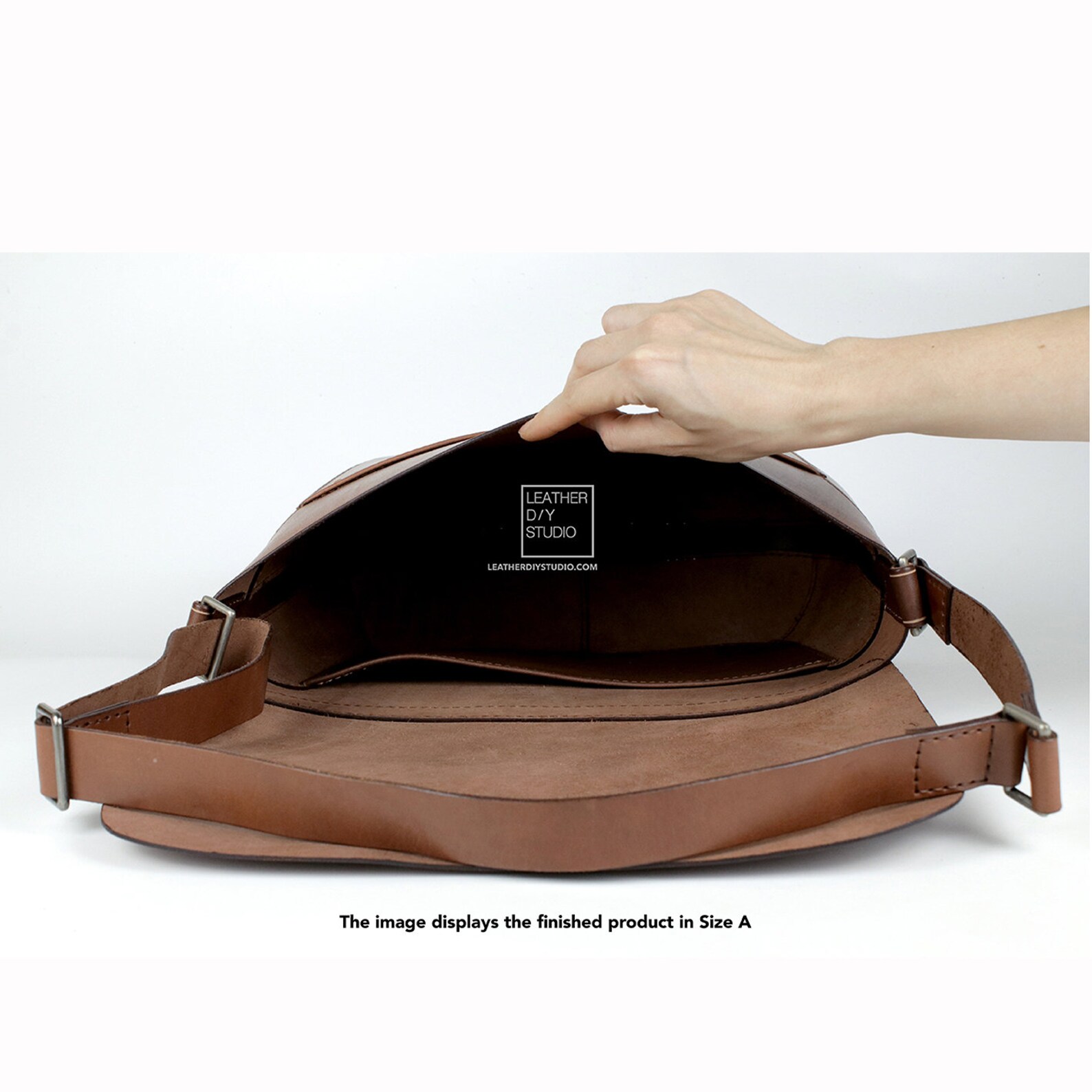 Leather Messenger Bag Pattern With Video Tutorial/mens - Etsy