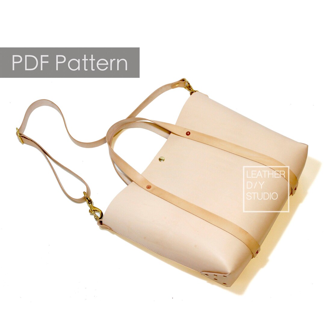 Leather Tote Pattern With Instruction/how to Pattern/leather Pattern ...