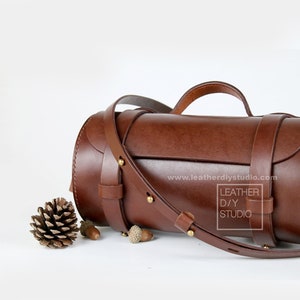 Leather Barrel Crossbody Bag Build Along PDF Pattern/video Tutorial ...