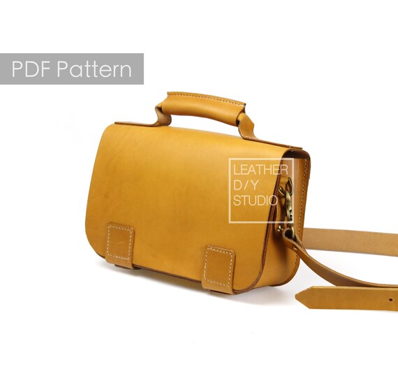 Leather Messenger bag video tutorial build along PDF | Etsy