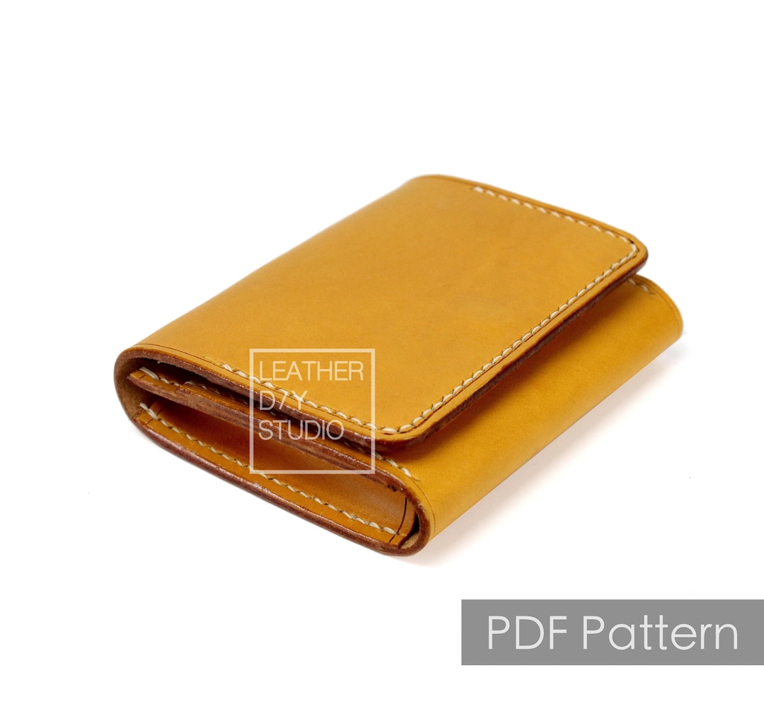 Leather Card Holder Pattern/video Tutorial/womens Wallet Pattern/mens ...