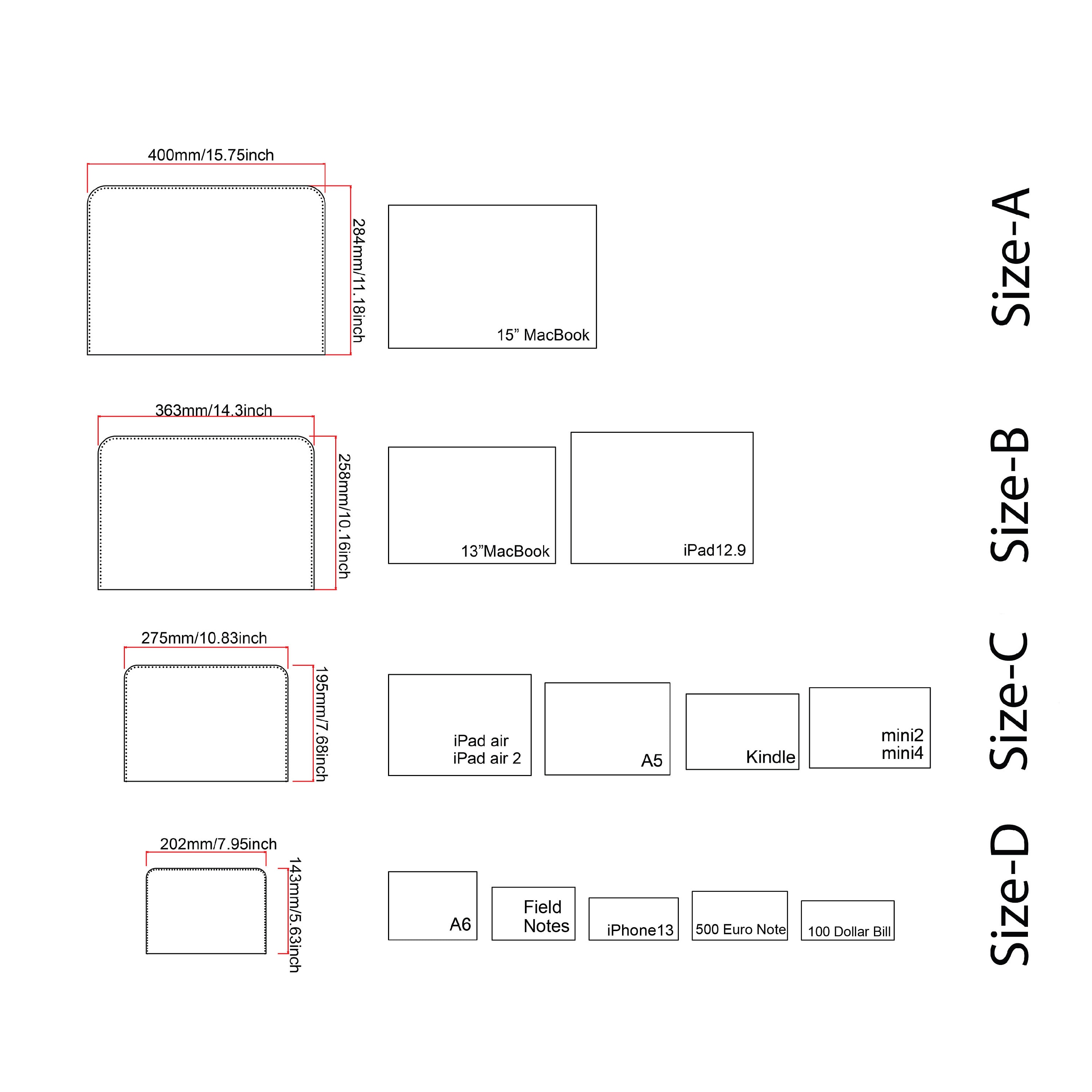 4 Sizes Leather Portfolio Bundle Build Along PDF Pattern With Video ...