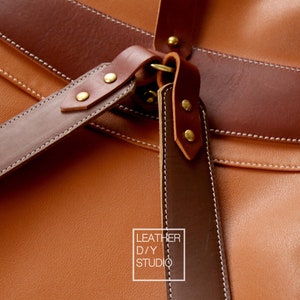 Leather Backpack Pattern With Instruction/build Along Pattern/leather ...