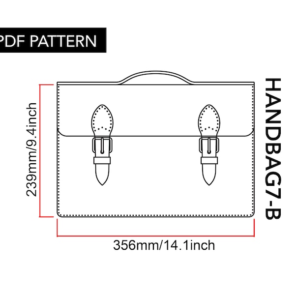 Briefcase Pattern - Etsy