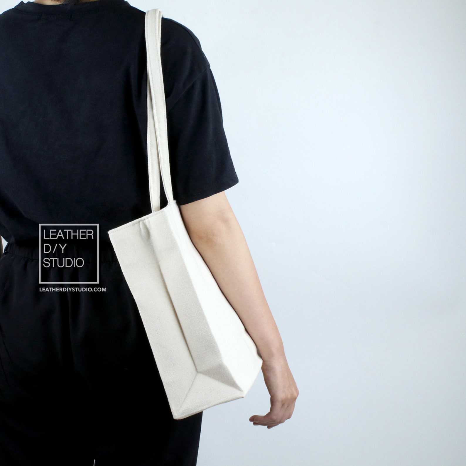 Canvas Tote Bag PDF Sewing Pattern With Included/canvas Shopper Pattern ...
